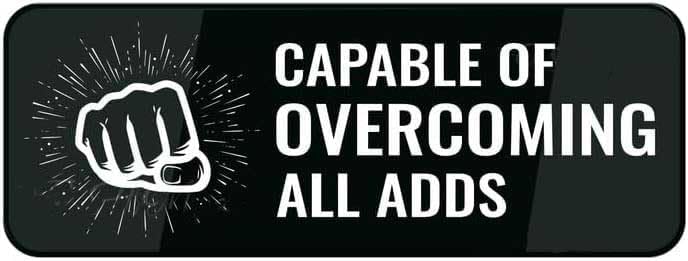 Acrylic Plastic Signs 3x8 Inch For Wall Capable Of Overcoming All Odds ...