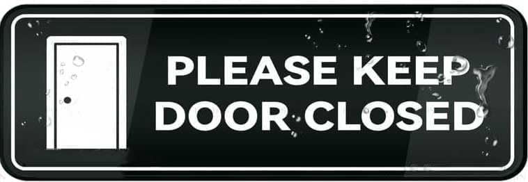 Acrylic Plastic Signs 3x8 Inch For Wall Fancy Please Keep Door Closed ...