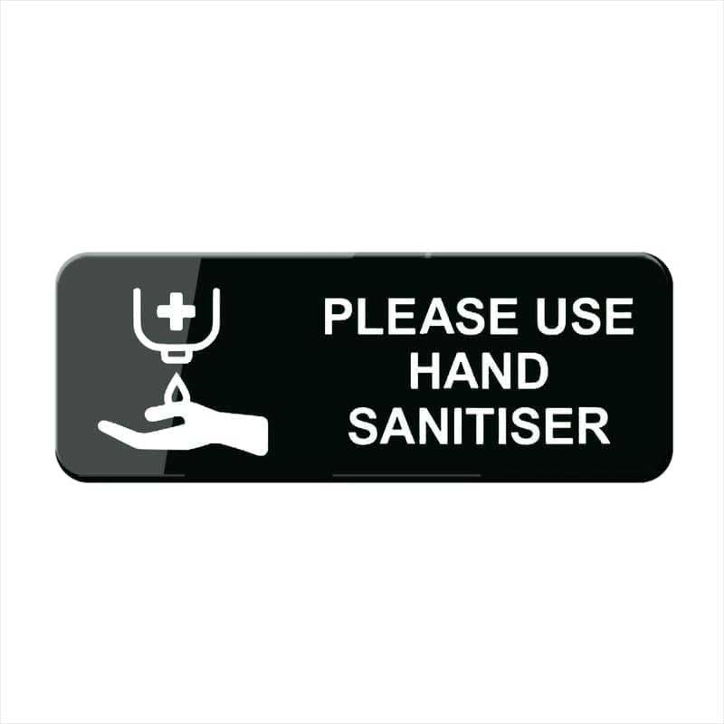 Acrylic Plastic Signs 3x8 Inch For Wallplease Use Hand Sanitiser Sign ...