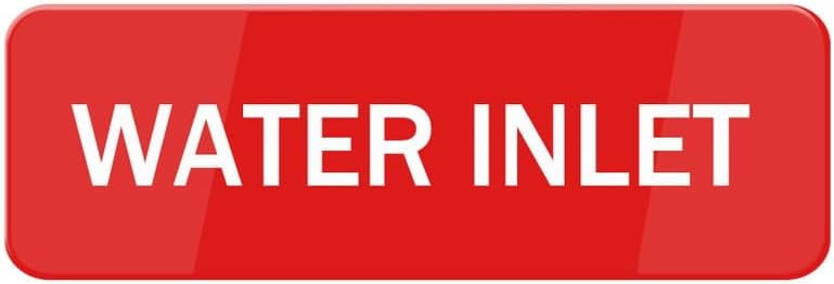 Acrylic Plastic Signs 3x8 Inch Water Inlet Sign Stickers Acrylic Plaque ...