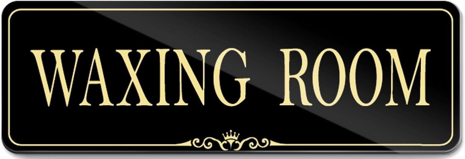 Acrylic Plastic Signs 3x8 Inch Waxing Room Sign Acrylic Door Wall ...