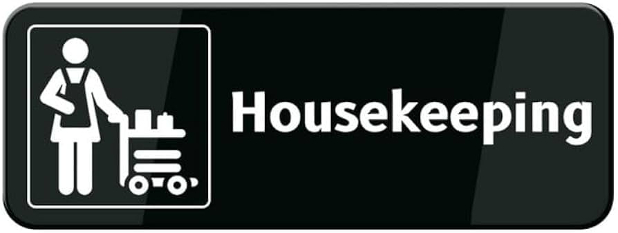 Acrylic Plastic Signs Housekeeping Wall Or Door Sign Keep Solicitors ...