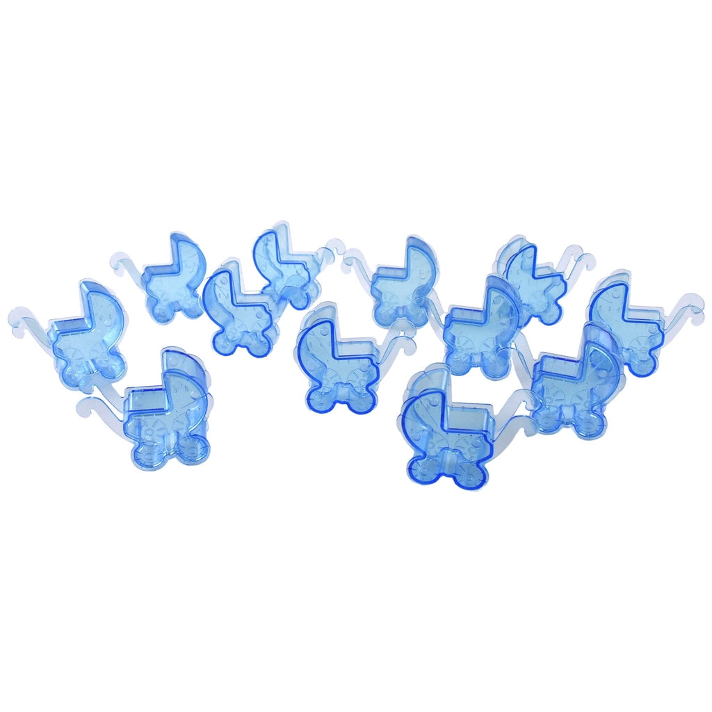 Acrylic Plastic Stroller Baby Shower Favors, 2-3/4-Inch, 12-Count ...