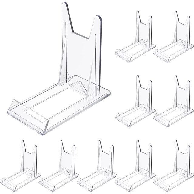 Acrylic Plate Stands, 10 Pcs Mini Clear Plastic Display Holders ...