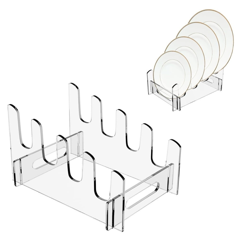 Acrylic Plate Stands for Display Clear Dinnerware Display Stand China ...