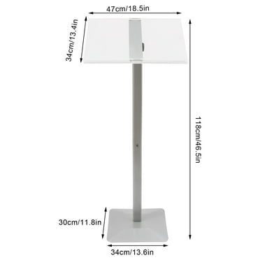 Miumaeov Clear Acrylic Lectern Professional Podium with Sloping Table ...
