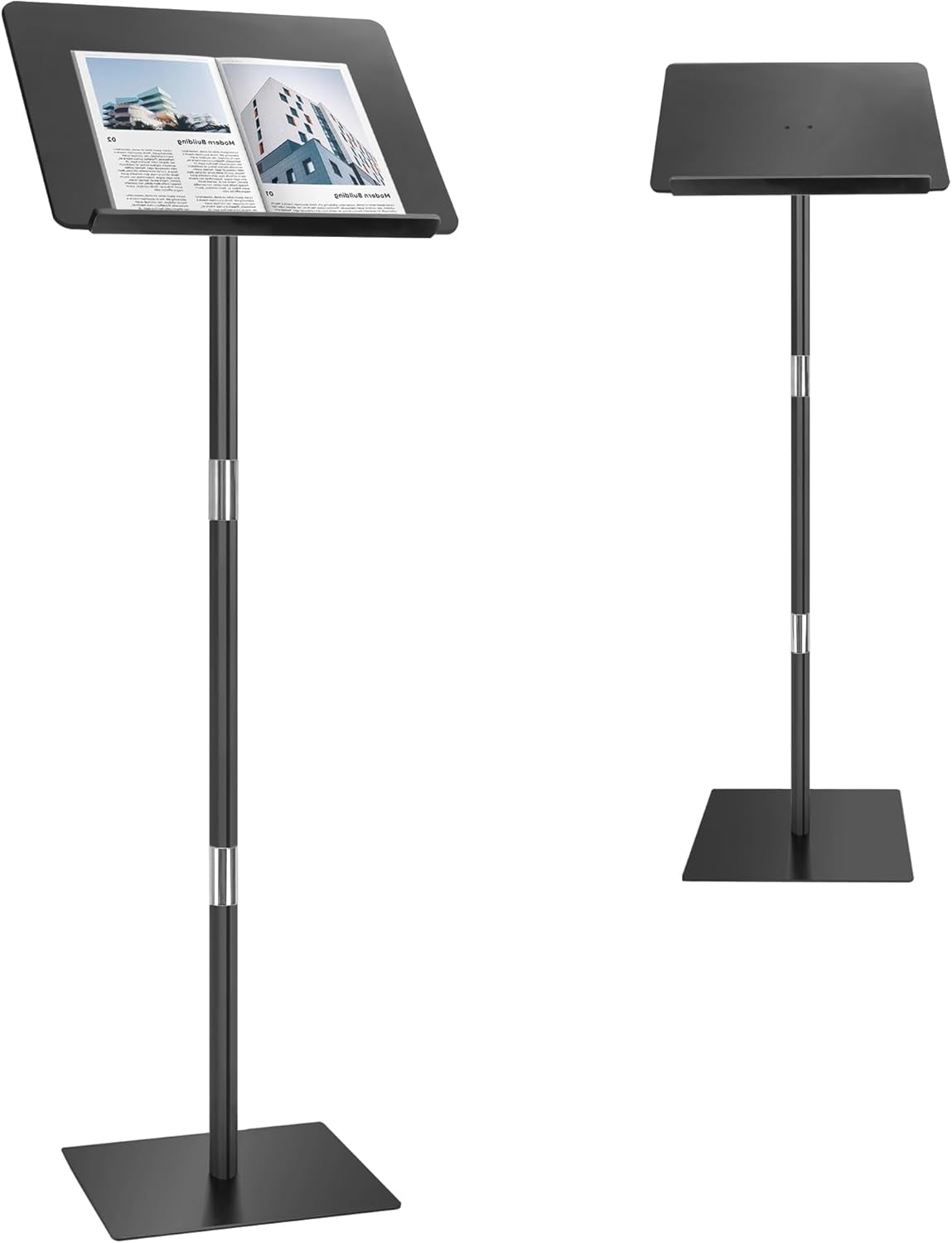 Acrylic Podium, Portable Podium Stand, Adjustable Angles with Metal ...