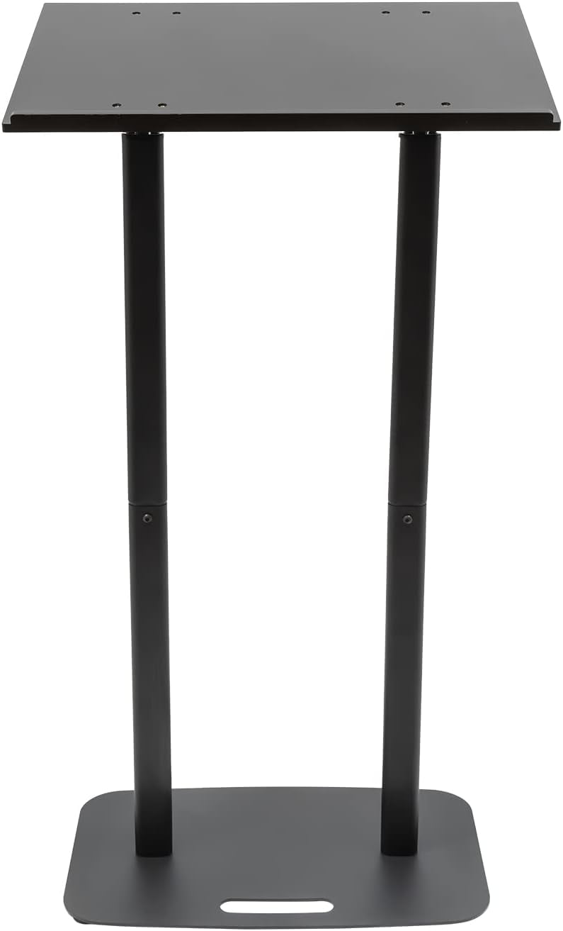 Podium Stand Floor Standing Speaking Podium,Slanted Top,Black,Classic ...