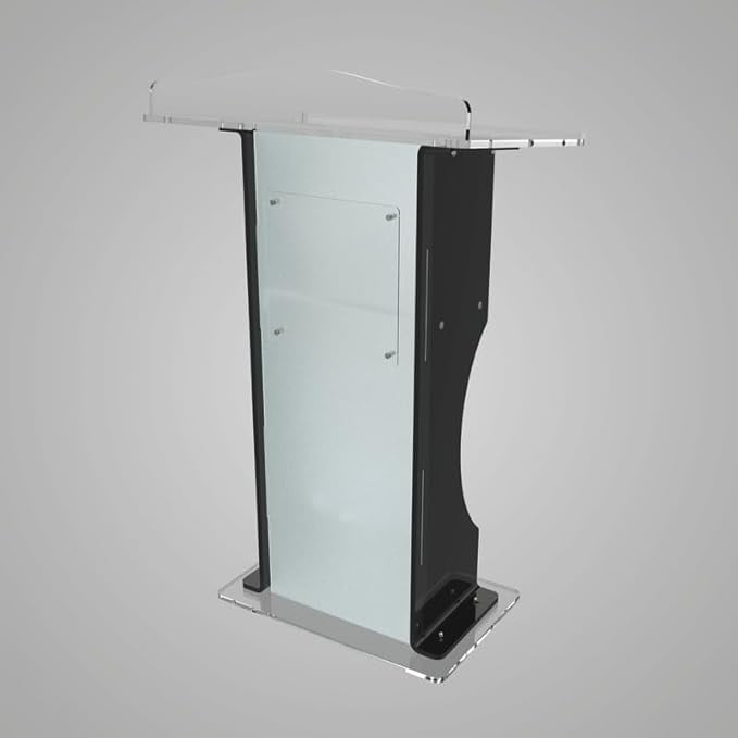 Classic Concepts Acrylic Podium Stand – Portable Modern Lectern for ...