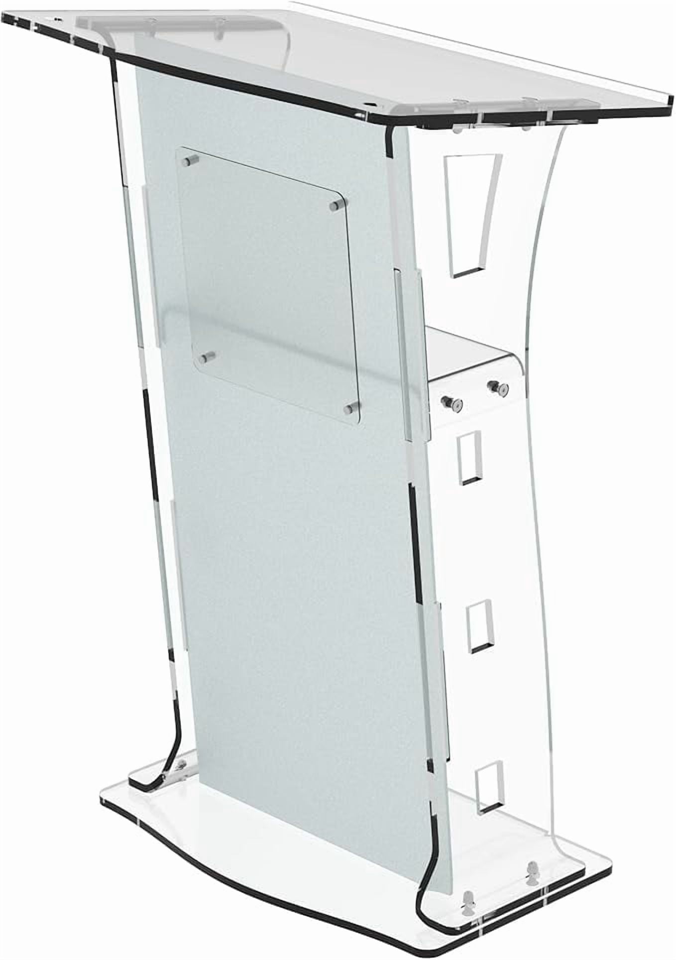 Classic Concepts Acrylic Portable Podium, Clear Frosted - Walmart.com