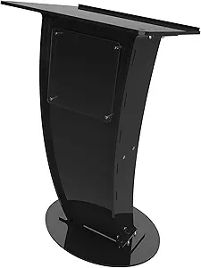 Classic Concepts Acrylic Podium Stand – Portable Modern Lectern for ...