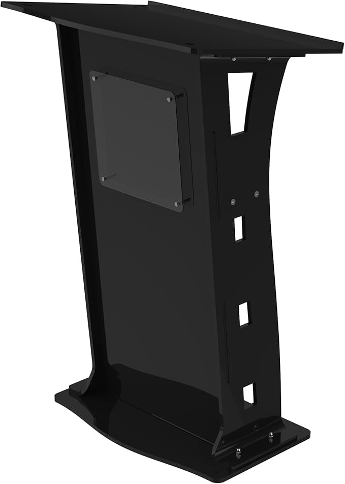 Classic Concepts Acrylic Podium Stand – Portable Modern Lectern for ...