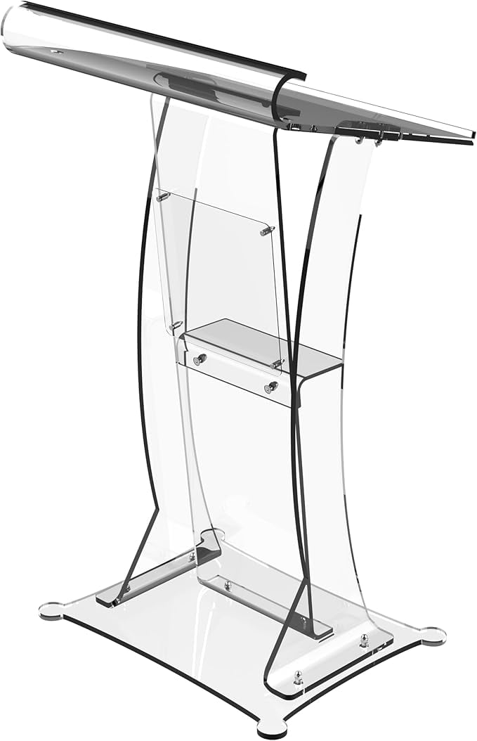 Acrylic Podium Stand for Churches,Conference | Portable Modern Podium ...
