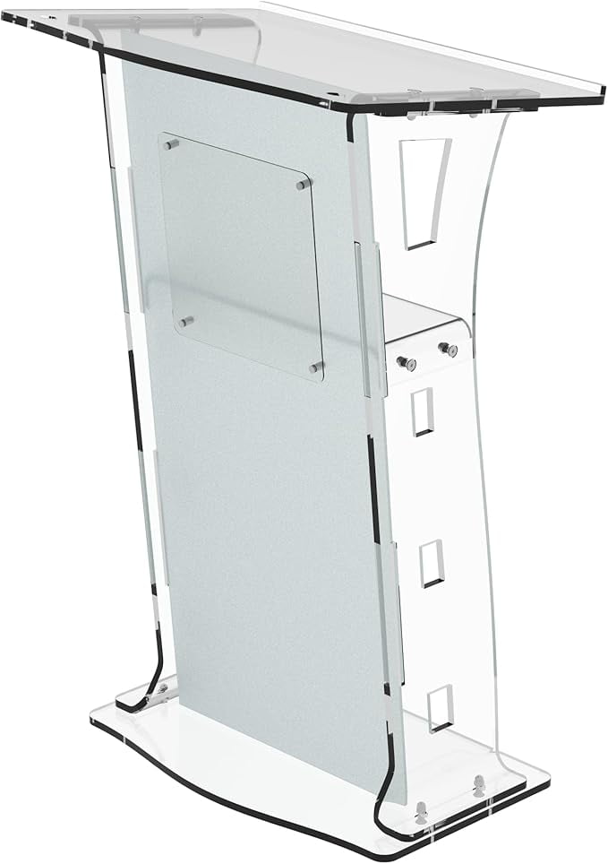 Classic Concepts Acrylic Portable Podium, Clear Frosted - Walmart.com