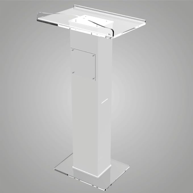 Acrylic Podium Stand for Churches,Conference | Portable Modern Podium ...