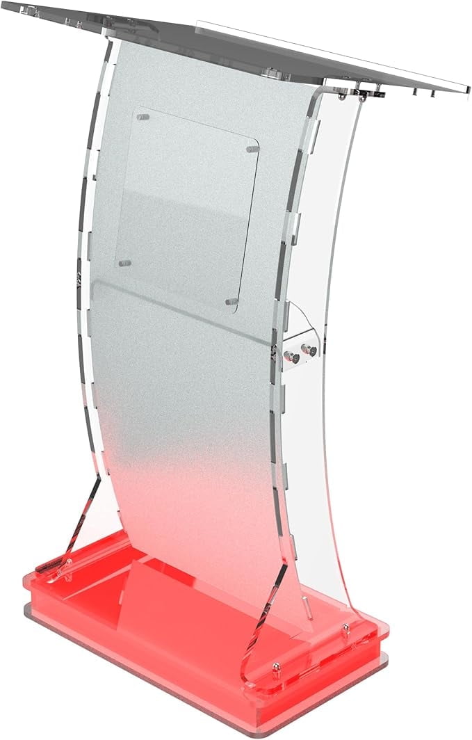 Classic Concepts Acrylic Podium Stand – Portable Modern Lectern for ...