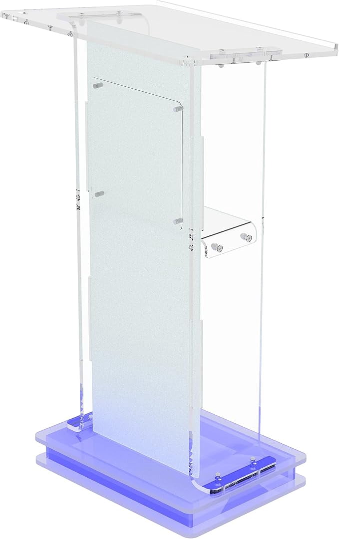 Acrylic Podium Stand for Churches,Conference | Portable Modern Podium ...