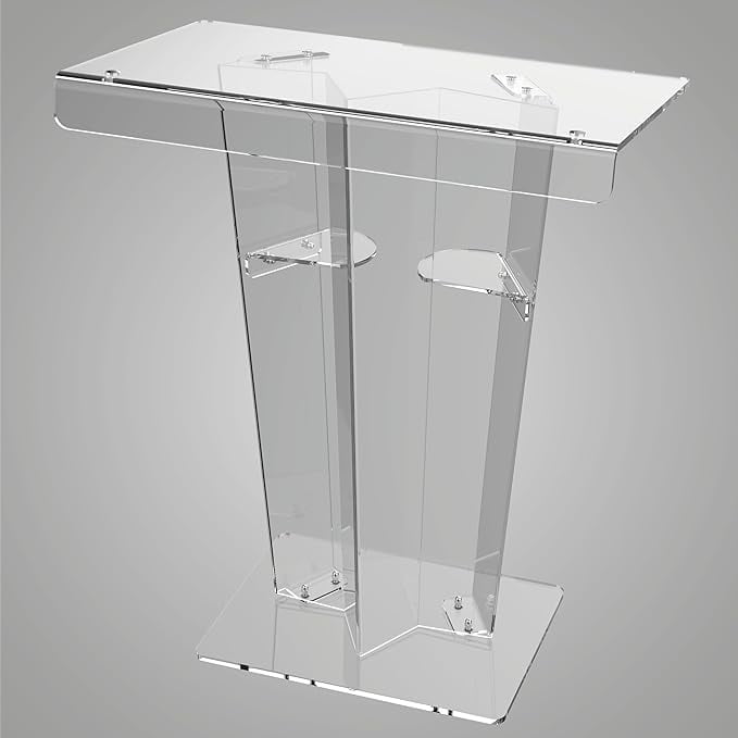 Classic Concepts Acrylic Portable Podium, Clear Glossy Finish - Walmart.com