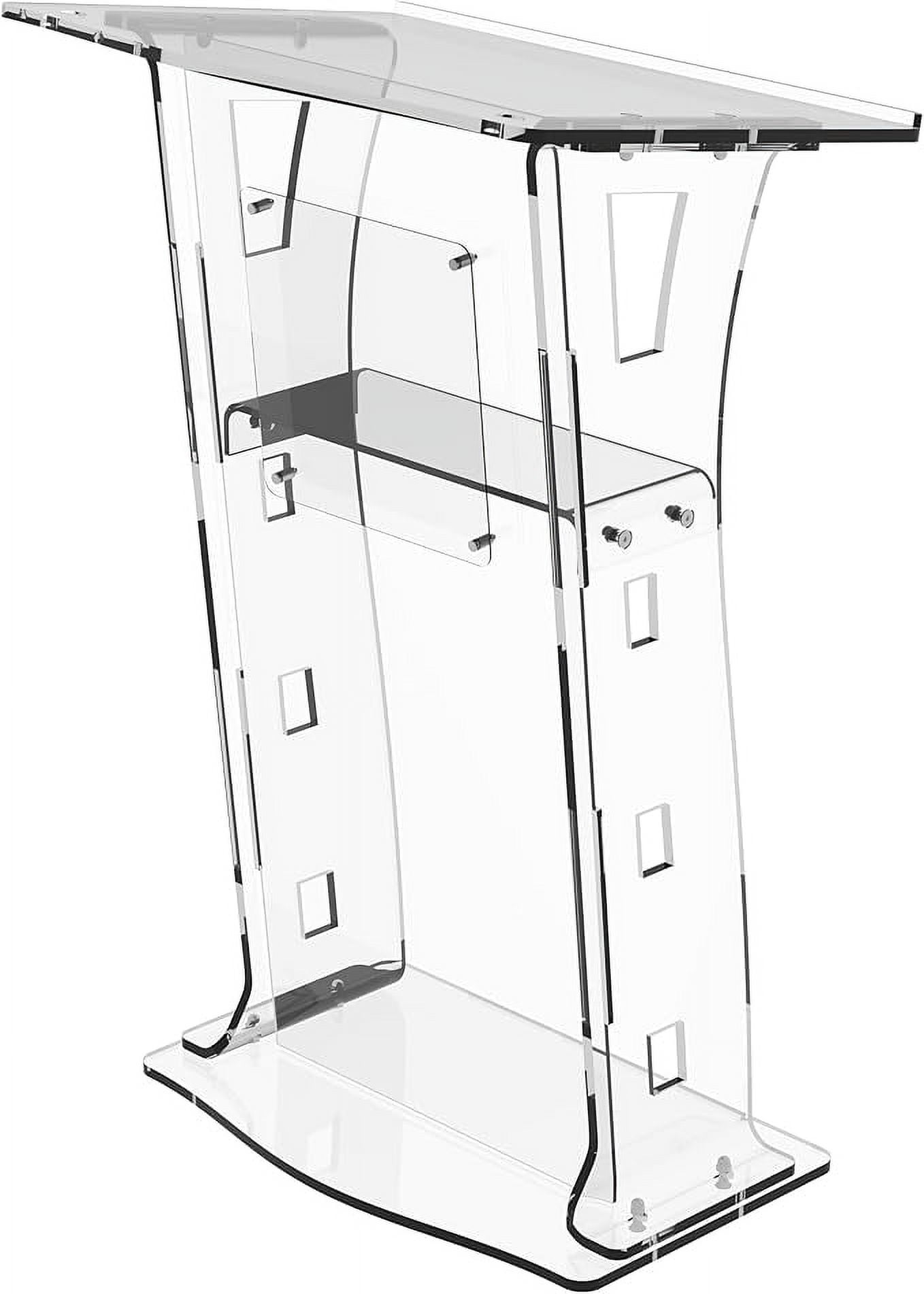 Acrylic Podium Stand for Churches,Conference | Portable Modern Podium ...