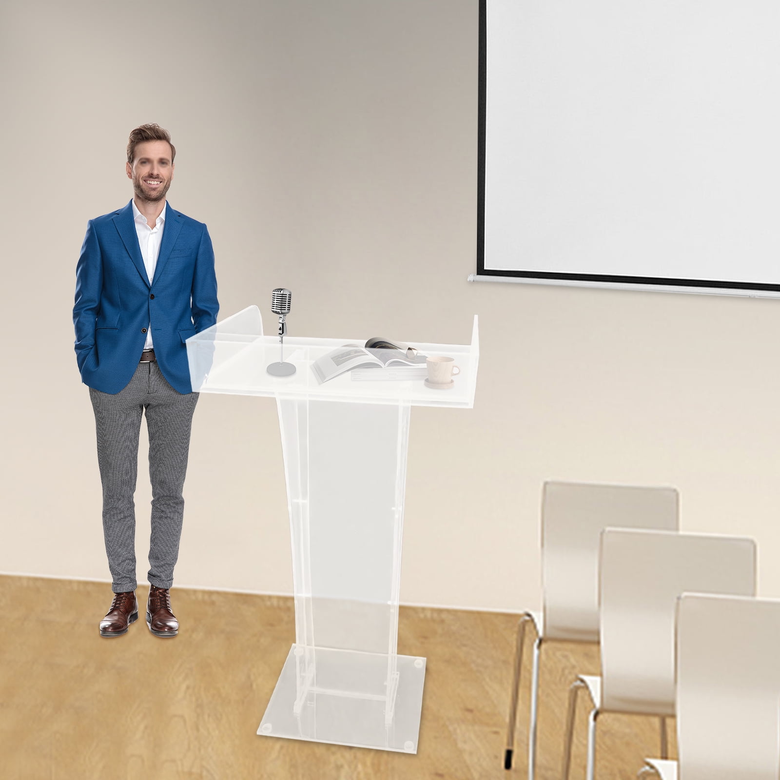 Acrylic Podium Stand - Walmart.com