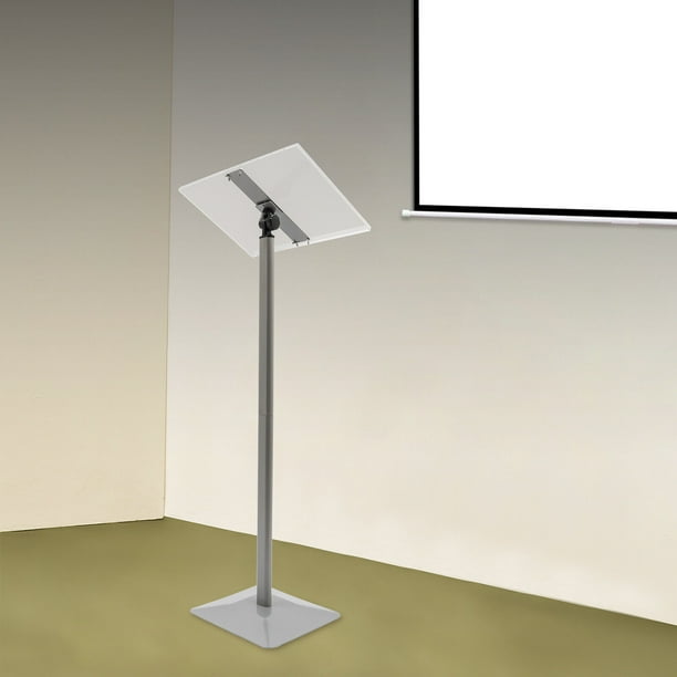 Acrylic Podium Tall Floor Standing Speaking Podium Lectern Pulpit Desk ...