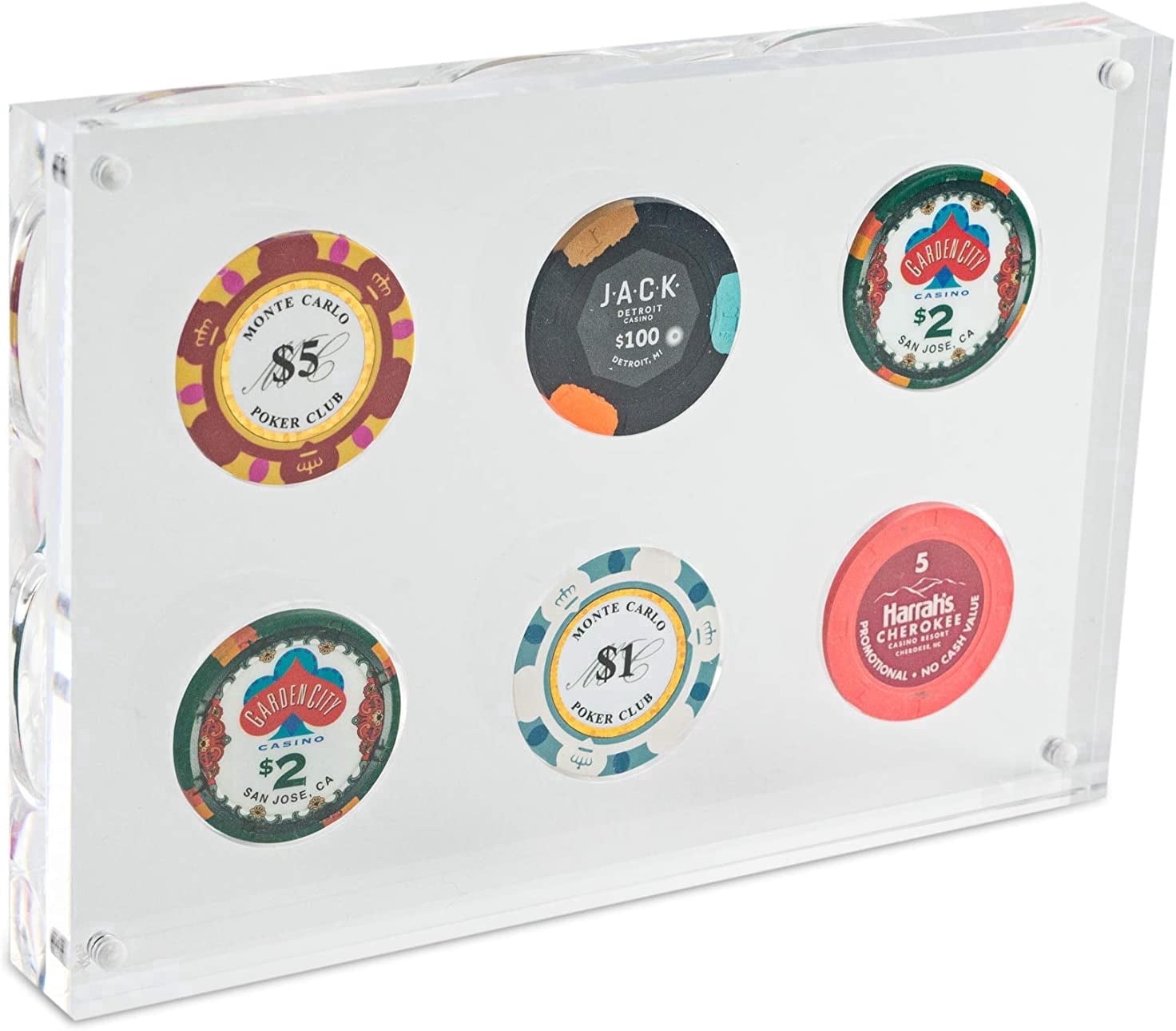 Siren Imports Acrylic Poker Chip Display Stand - Walmart.com