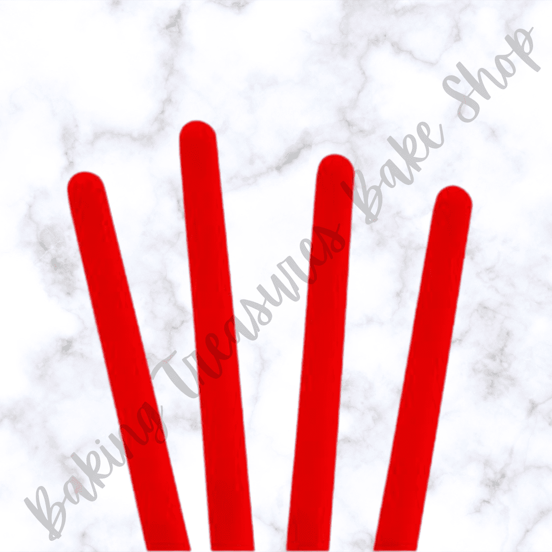 Acrylic Popsicle Sticks- Red - Walmart.com