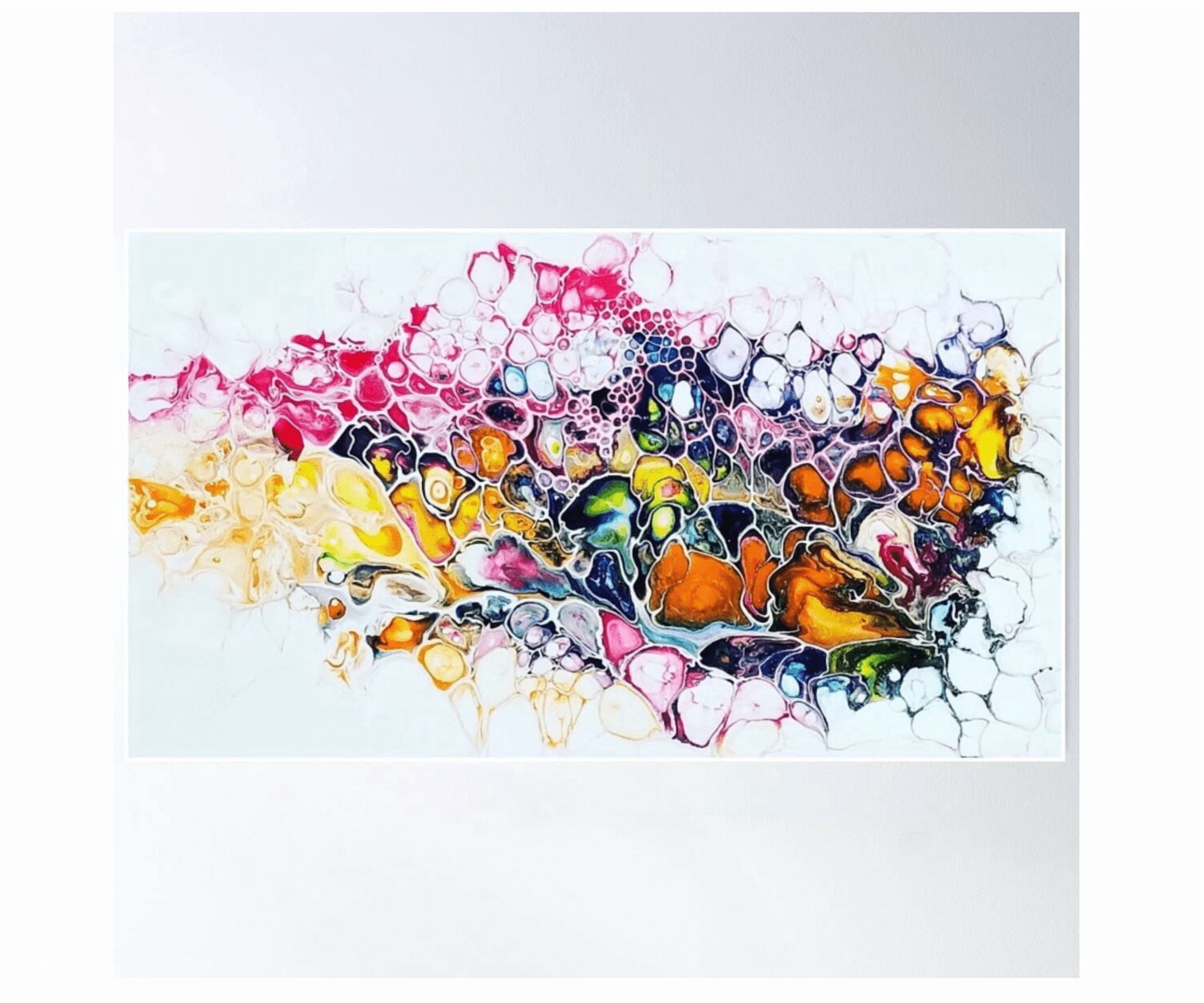 Acrylic Pour Abstract Collection Poster Home Decor Office Wall Art ...