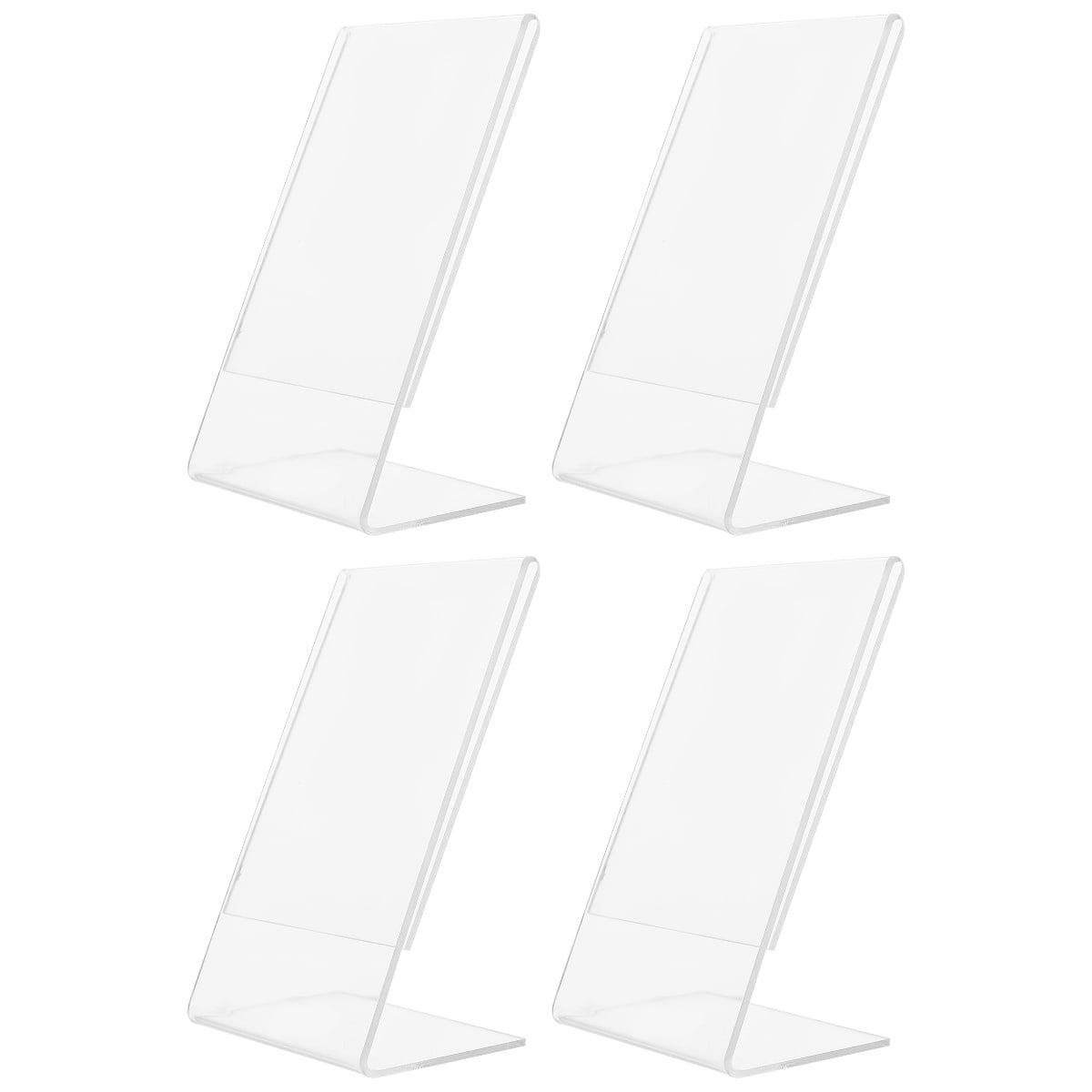 Acrylic Price Tag Stand Photo Frame Table Sign Display Holder Desktop ...