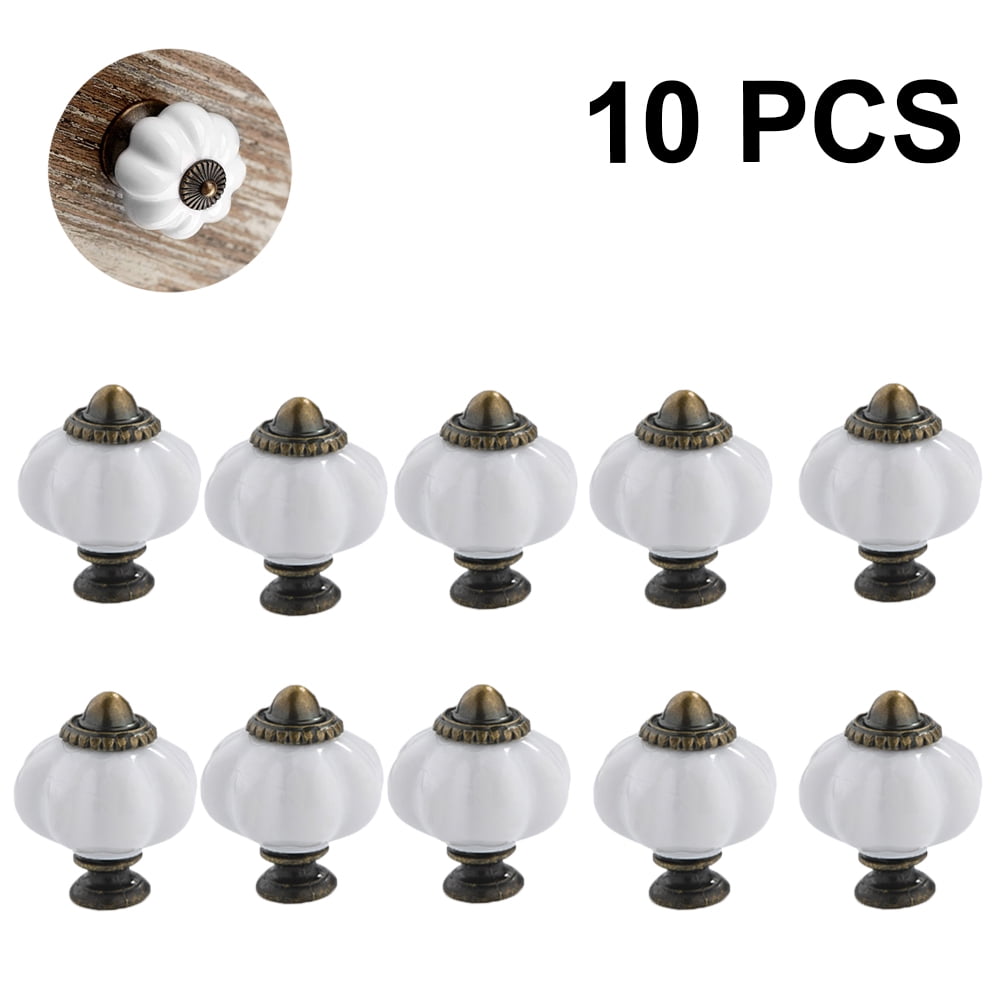 Acrylic Pumpkin Knobs, Clear Cabinet Knobs Set Of 10 Vintage Decorative ...