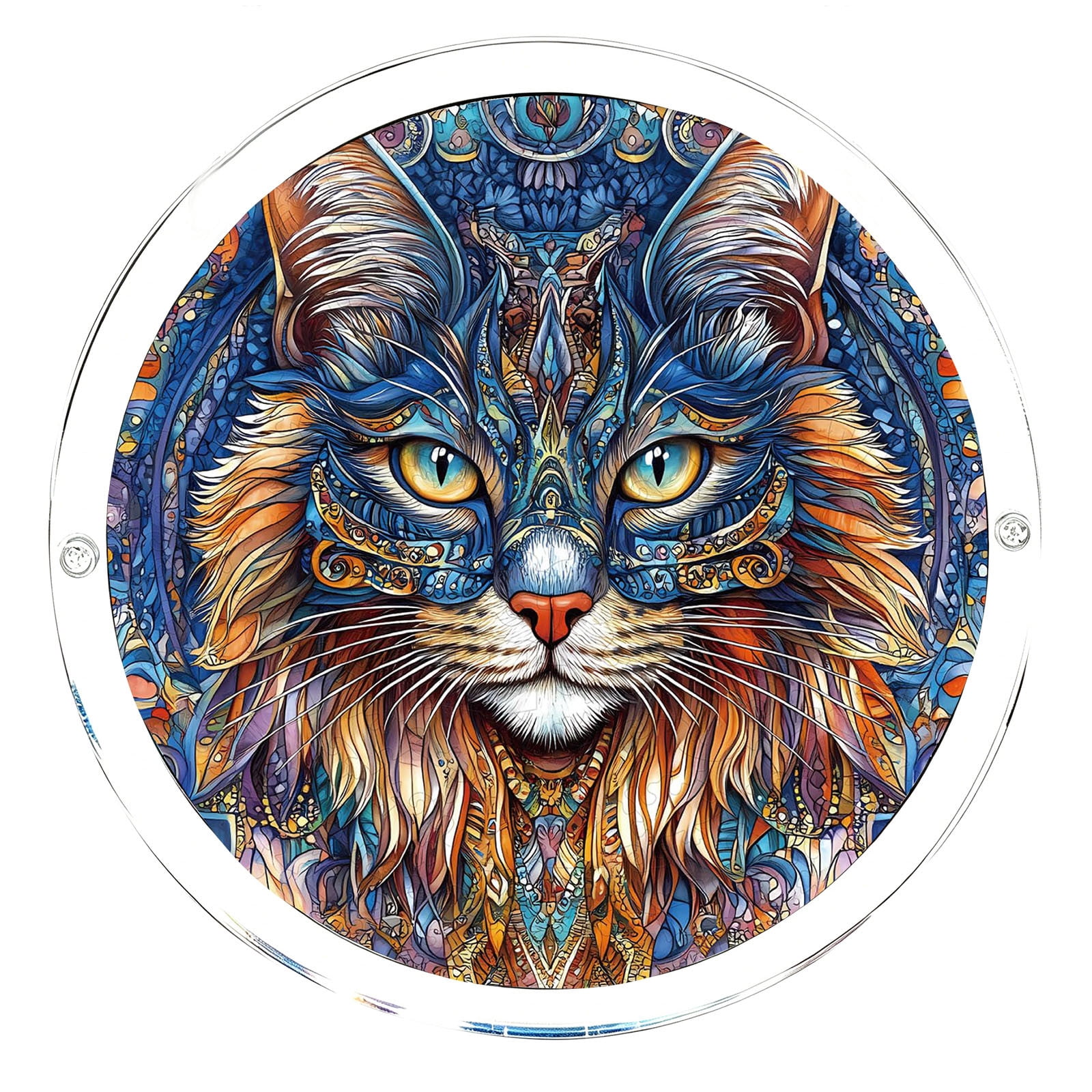 Acrylic Puzzle 83 Glazed Moon Sun Catchers for Home & Garden Window ...