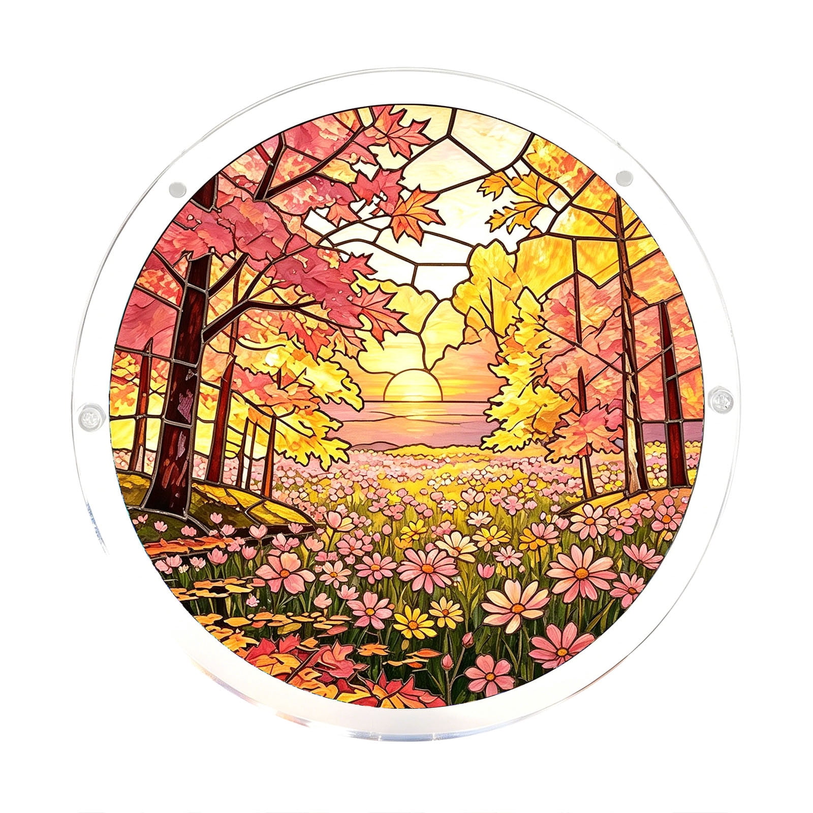 Acrylic Puzzle For Adult Colorful Moon Sun Catchers Window Hanging ...