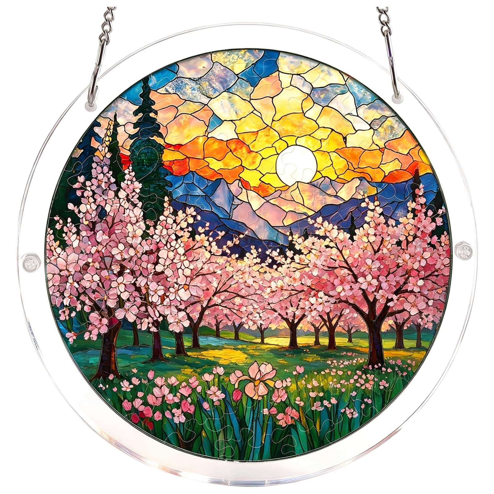 Acrylic Puzzle Hanging Maker Window Light Catcher For Home Garden Craft ...