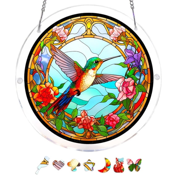 Acrylic Puzzle Pendant Sunshade Window Hanging Plates - Walmart.com
