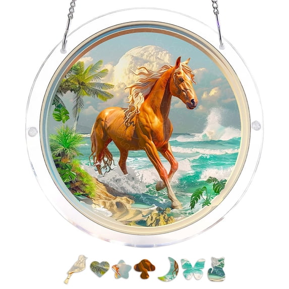 Acrylic Puzzle Pendant Sunshade Window Hanging Plates - Walmart.com