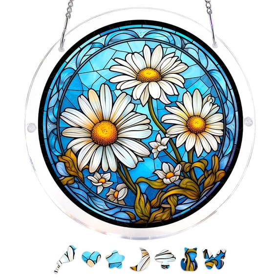 Acrylic Puzzle Pendant Sunshade Window Hanging Plates - Walmart.com