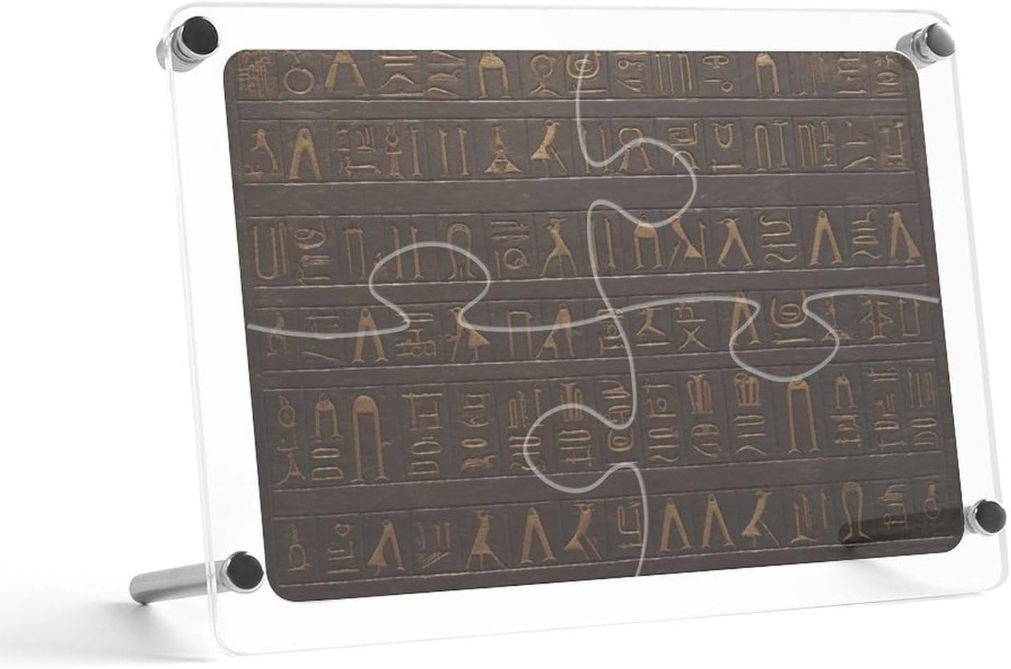 Acrylic Puzzle Photo Frame Clear Photo Picture Frames with Stand ...