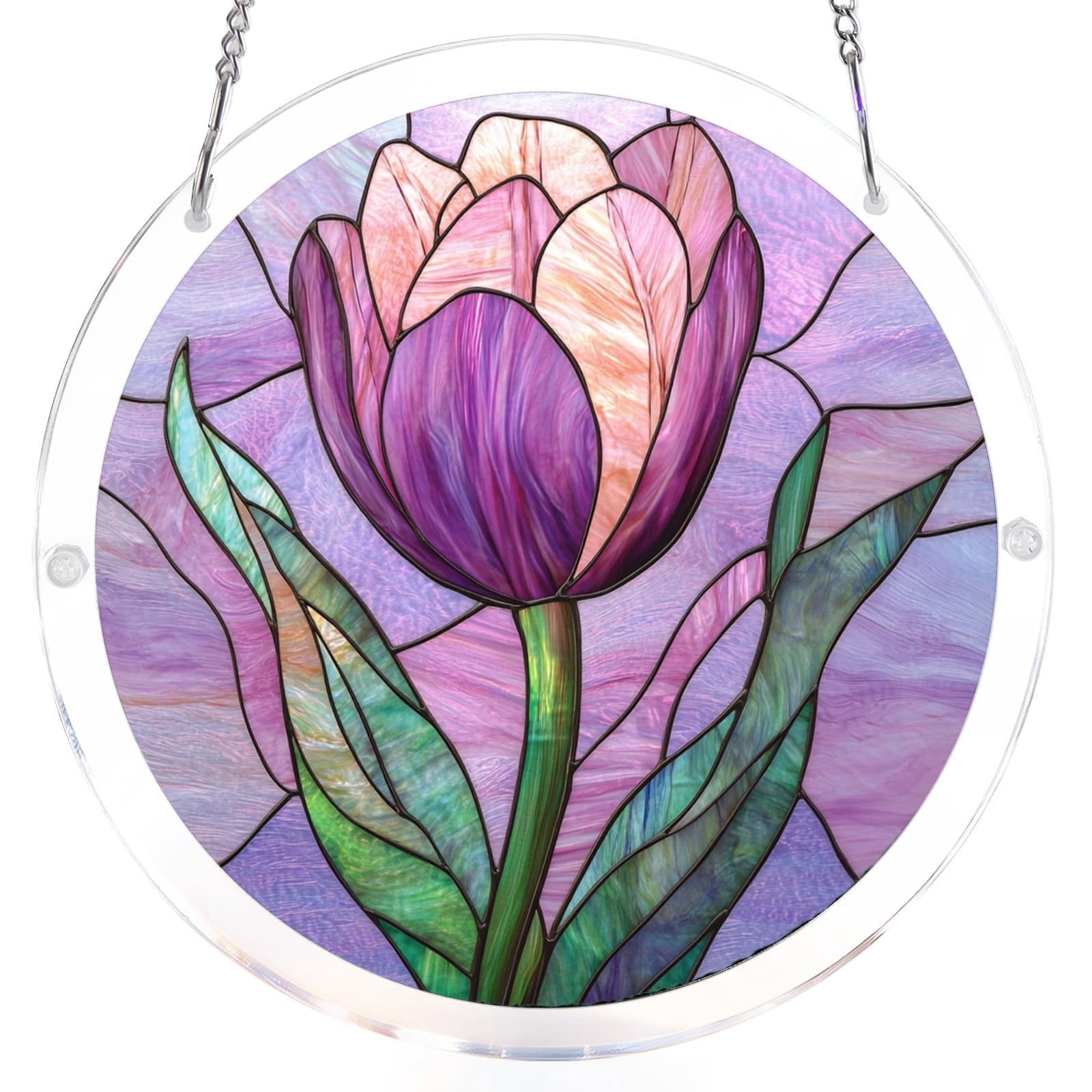 Acrylic Puzzle Sun Catcher , Floral and Landscape Art Pieces,Window ...