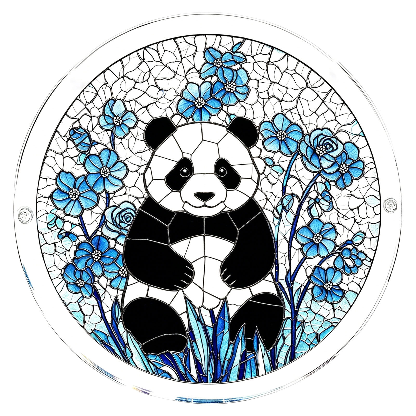 Acrylic Puzzle Sun Moon Catchers Glazed Hanging DIY Window Decoration ...