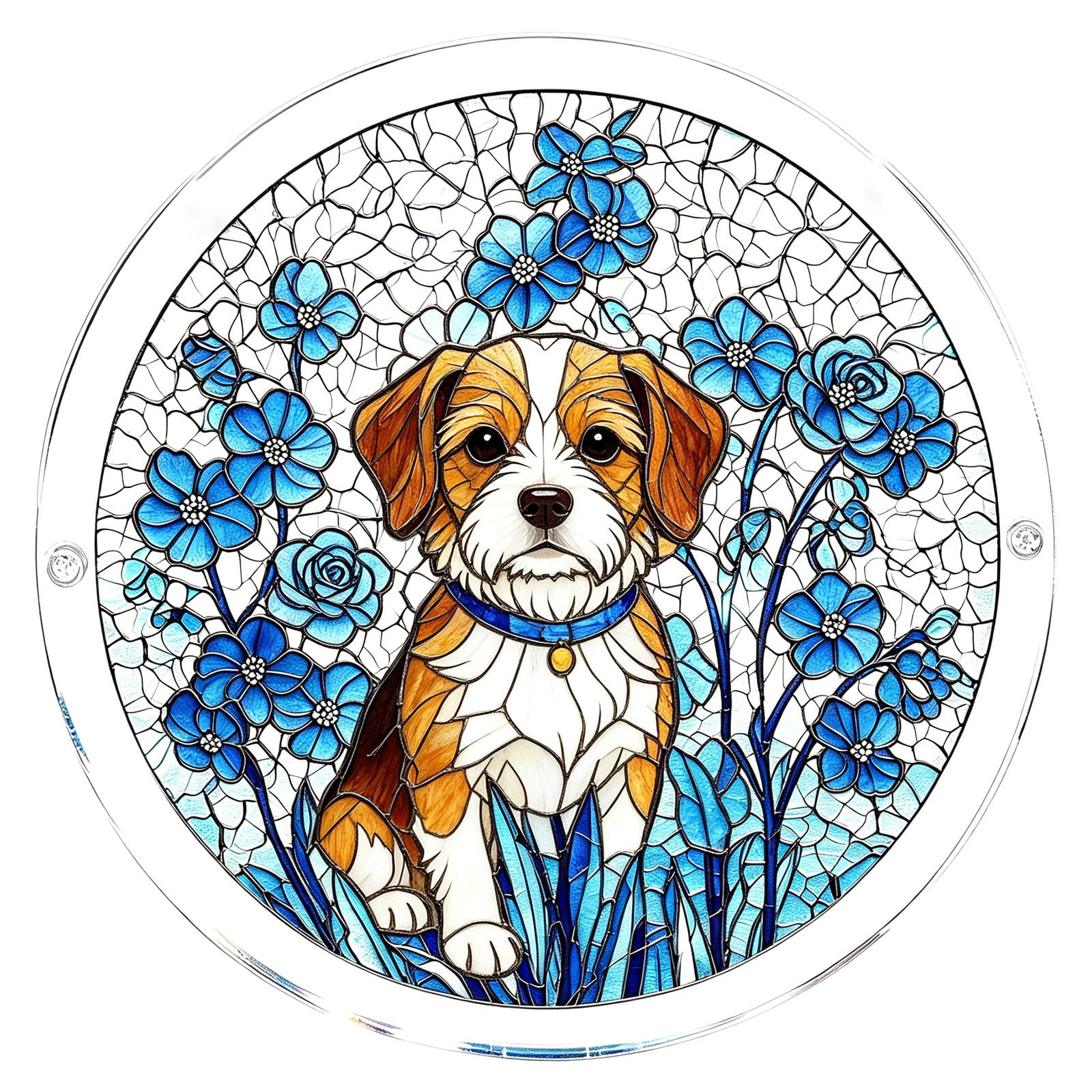 Acrylic Puzzle Sun Moon Catchers Glazed Hanging DIY Window Decoration ...