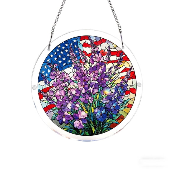 Acrylic Puzzle Suncatcher 7.4 Inch, DIY Stained Glass Window Hanging ...