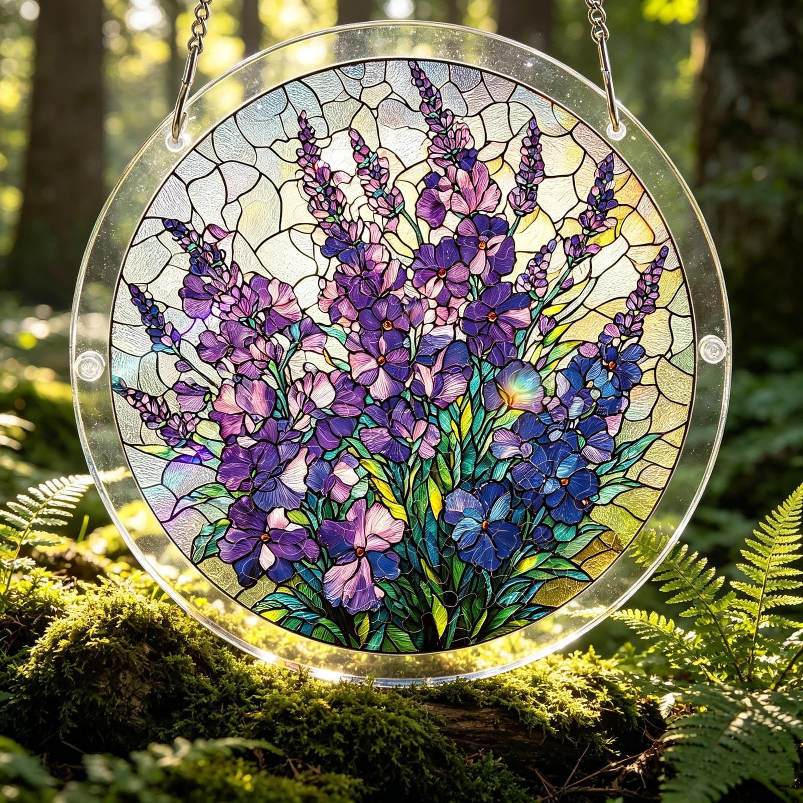 Acrylic Puzzle Suncatcher, 7.4 Inch Vivid Tree of Life Sun Catchers ...