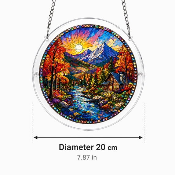 Acrylic Puzzle Suncatcher 83 Pieces Horse Stained Glass Window Hanging ...
