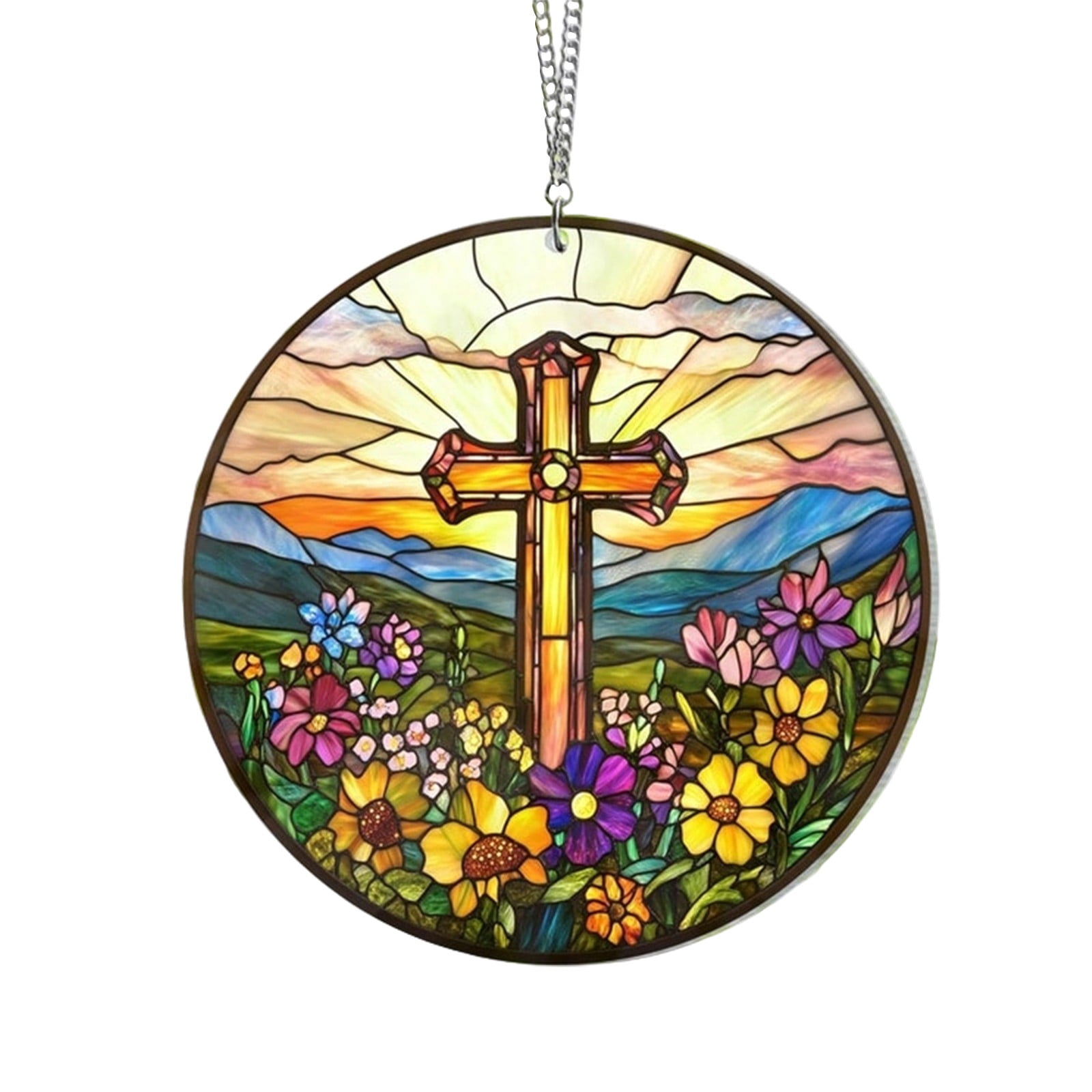Acrylic Puzzle Suncatcher, Cross Flower Sea Sun Catchers Puzzle, DIY ...
