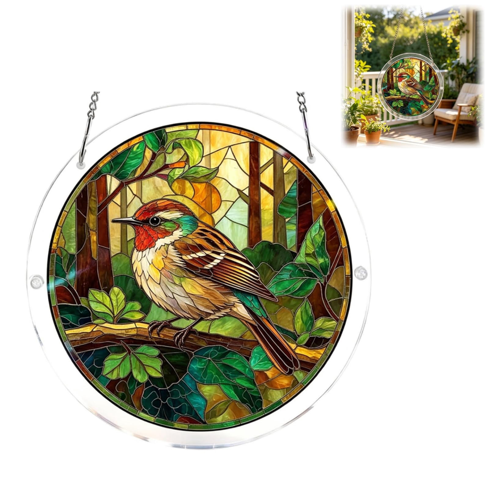 Acrylic Puzzle Suncatcher Window Decor, 1Pc 2D C Three Layer Single ...