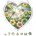 Acrylic Puzzle Suncatcher Window Hanging 94 Pieces Stained Glass Style ...