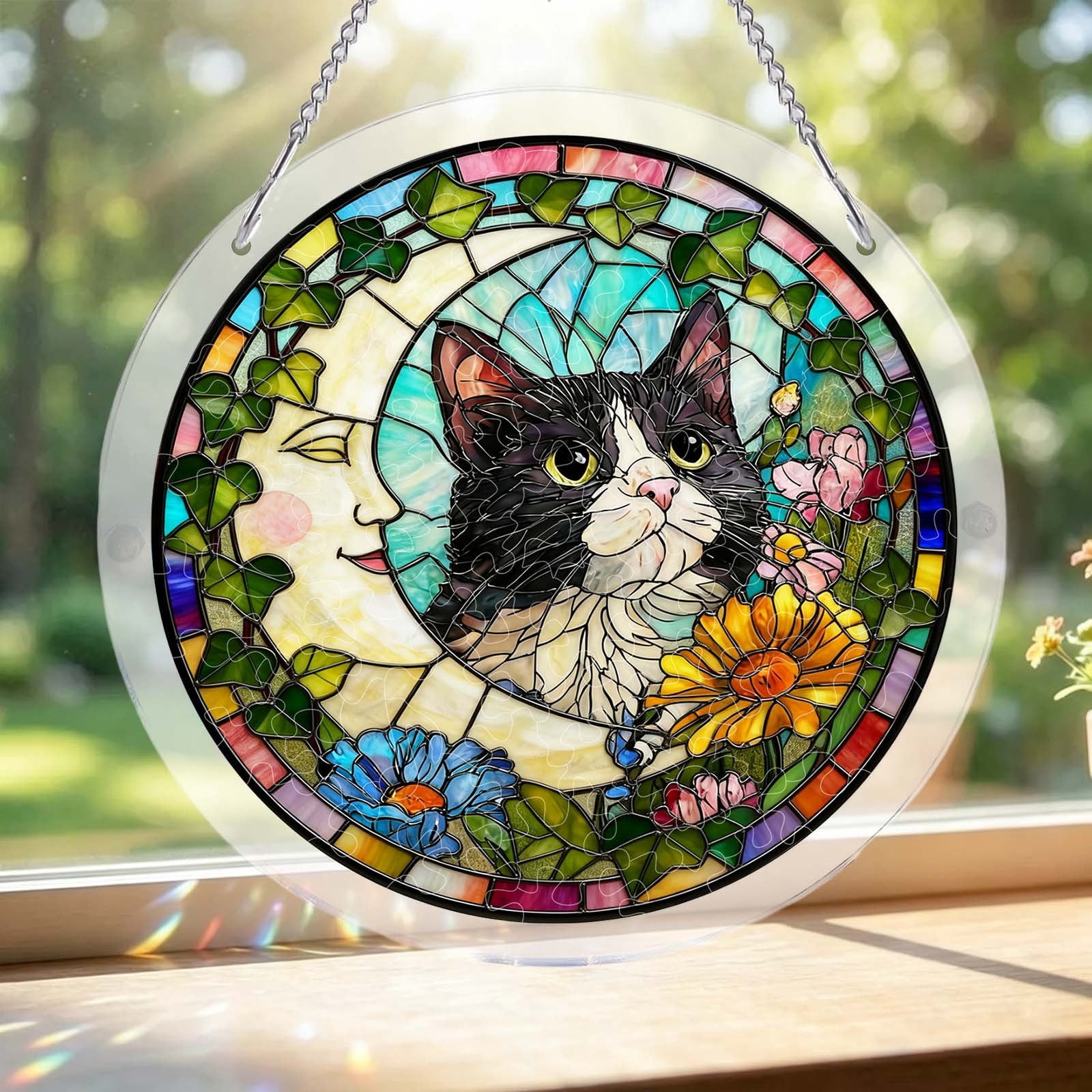 Acrylic Puzzle Suncatcher Window Hanging, DIY Stained Glass Acrylic ...