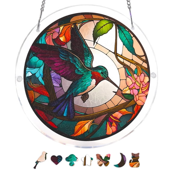 Acrylic Puzzle Suncatcher, Window Hanging Decor, Rainbow Sun Catcher ...
