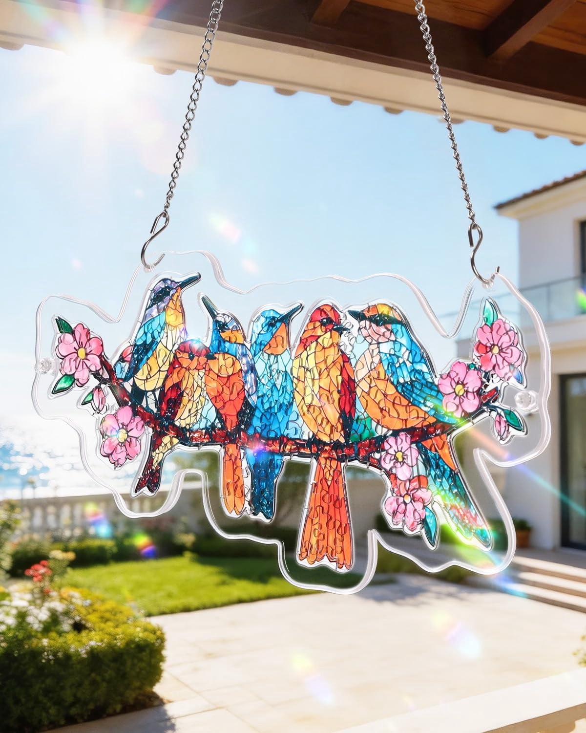 Acrylic Puzzle Suncatcher Window Hanging Stained Glass DIY Craft Decor ...