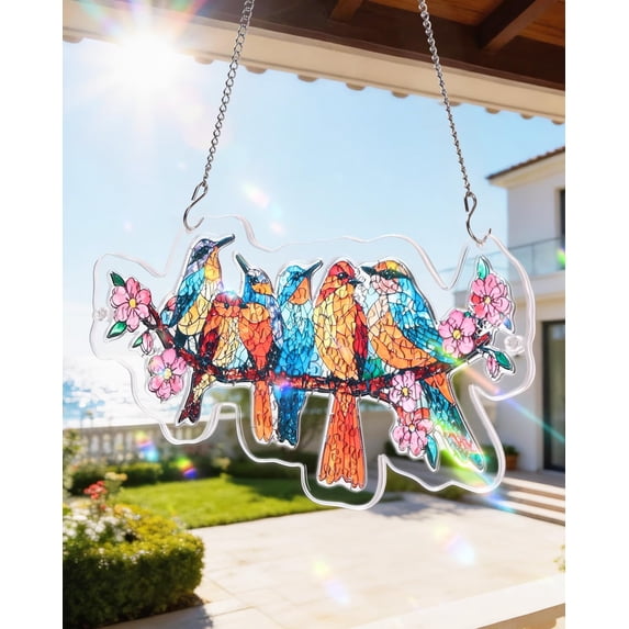 Acrylic Puzzle Suncatcher Window Hanging – Stained Glass Effect DIY ...